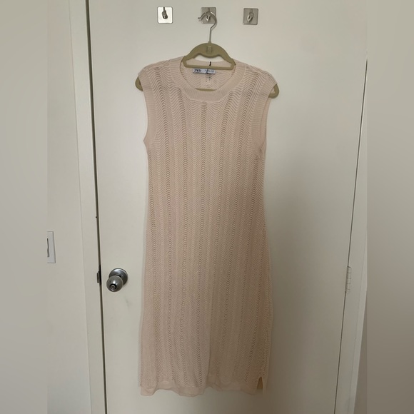 Zara | Dresses | Zara Cream Dress | Poshmark